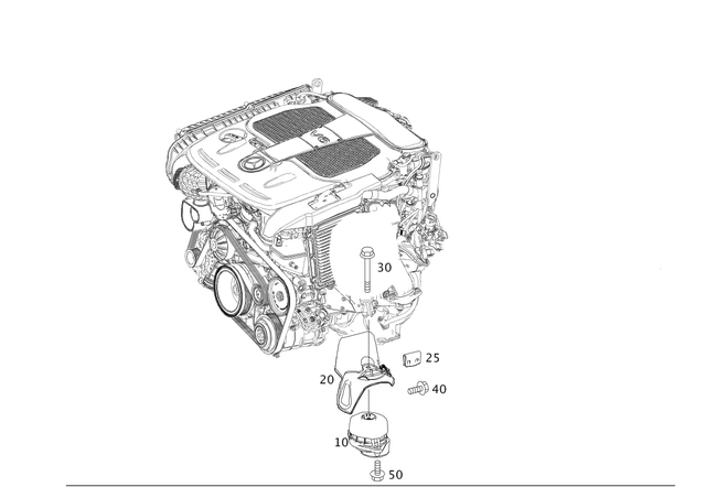 212-240-70-17 - Engine Mount 2015-2017 Mercedes-Benz E400 | Mercedes ...
