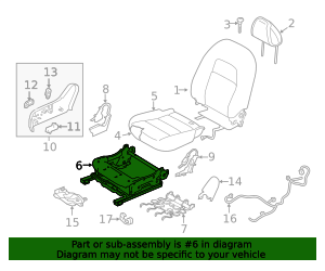 87301-6CC2A - Seat Adjuster - 2019-2025 Nissan Altima | Nissan OEM ...