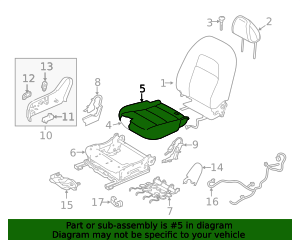 2023-2024 Nissan Altima Cushion Cover 87320-9HF2E | Nissan Parts ...
