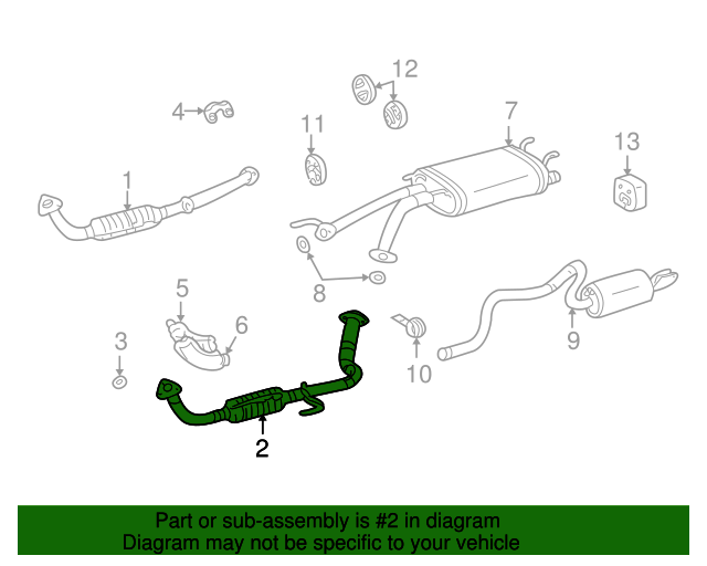 17450-0F060 - Front Pipe - 2005-2007 Toyota Sequoia | nashuatoyota