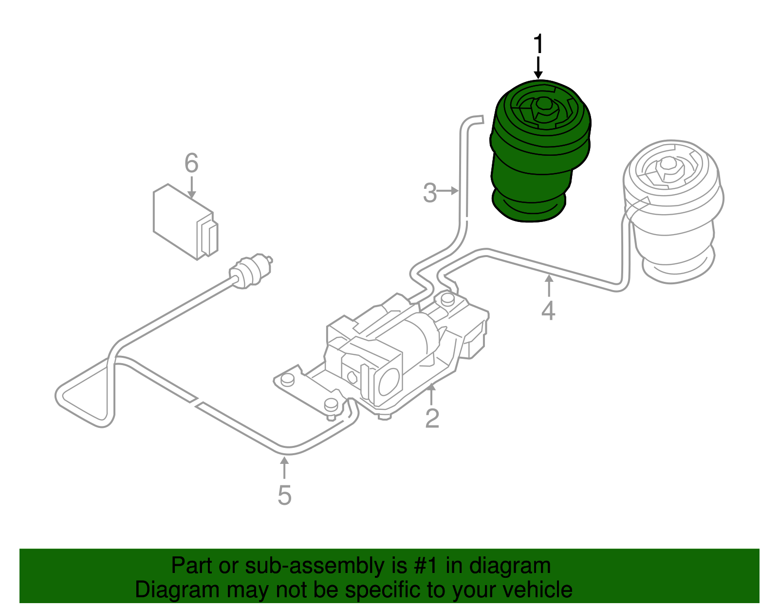 2015-2019 BMW Air Spring 37107850225 | OEM Parts Online