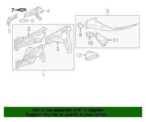 166-626-31-16 - Side Reinforced Reinforcement 2012-2019 Mercedes-Benz ...