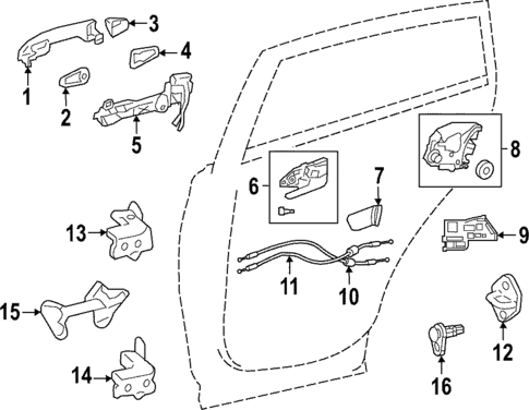 Rear Door for 2021 Toyota RAV4 | OEM Parts Online