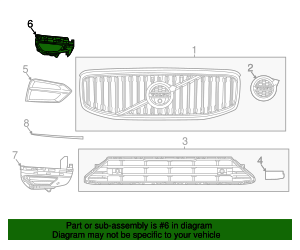 2018-2021 Volvo XC60 Lower Bracket - Passenger Side (RH) 31425180 ...