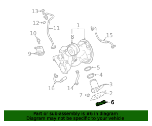 2018-2023 Audi Turbocharger Bracket 06M-253-709-F | Audi USA Parts