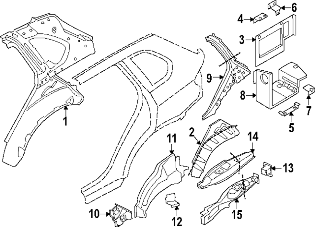 Genuine BMW 41-11-7-195-355 | Mount Bracket Bracket | FREE Shipping on ...
