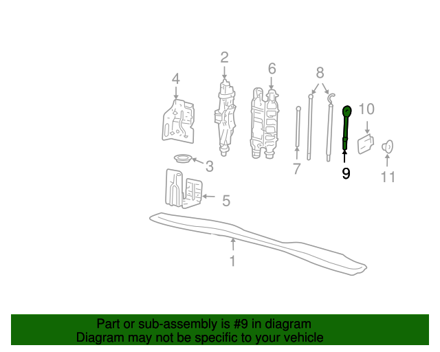 2008-2024 GM Vehicle Jack Handle 25915617 GM | GMPartsDirect.com