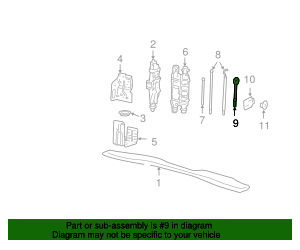 2008-2025 GM Vehicle Jack Handle 25915617 GM | GMPartsDirect.com