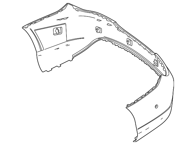 117-880-03-40-9999 - Exchange Trim, Bumper 2014-2023 Mercedes-Benz ...