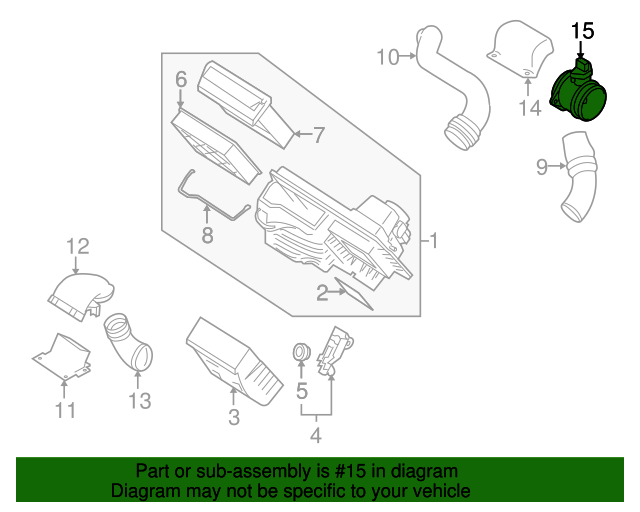 31342364 - Mass Air Flow Sensor - 2004-2013 Volvo | Volvo OEM Parts Direct