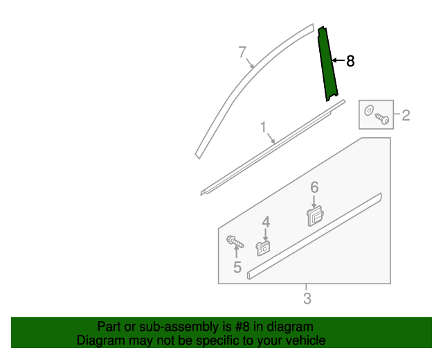 2016-2021 Hyundai Tucson Black Out Tape 86363-D3000 | QuirkParts