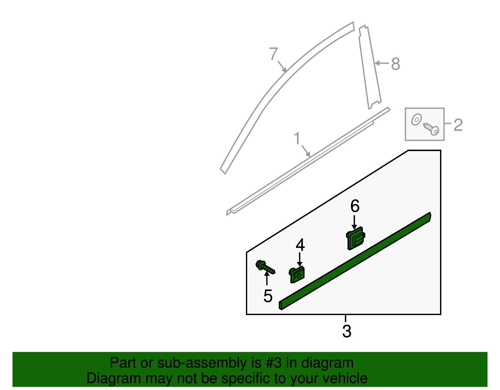 87721-D3000-CA - High-Quality Door Molding for 2016-2021 Hyundai Tucson ...