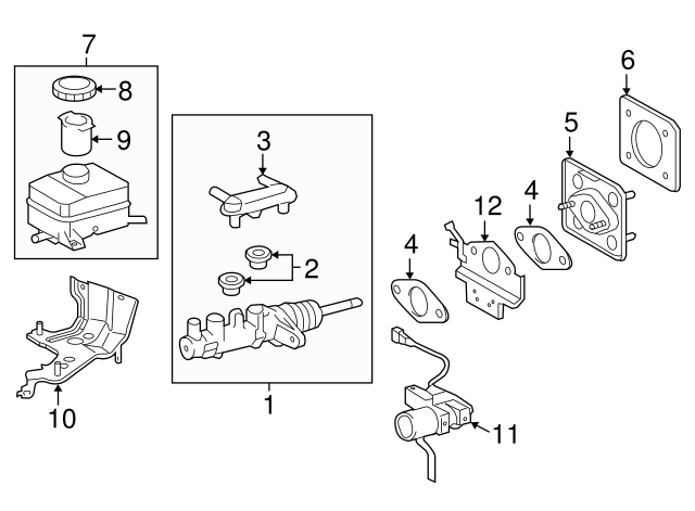 4707048060 - 2011-2019 Toyota Brake Pump Assembly Highlander Hybrid ...