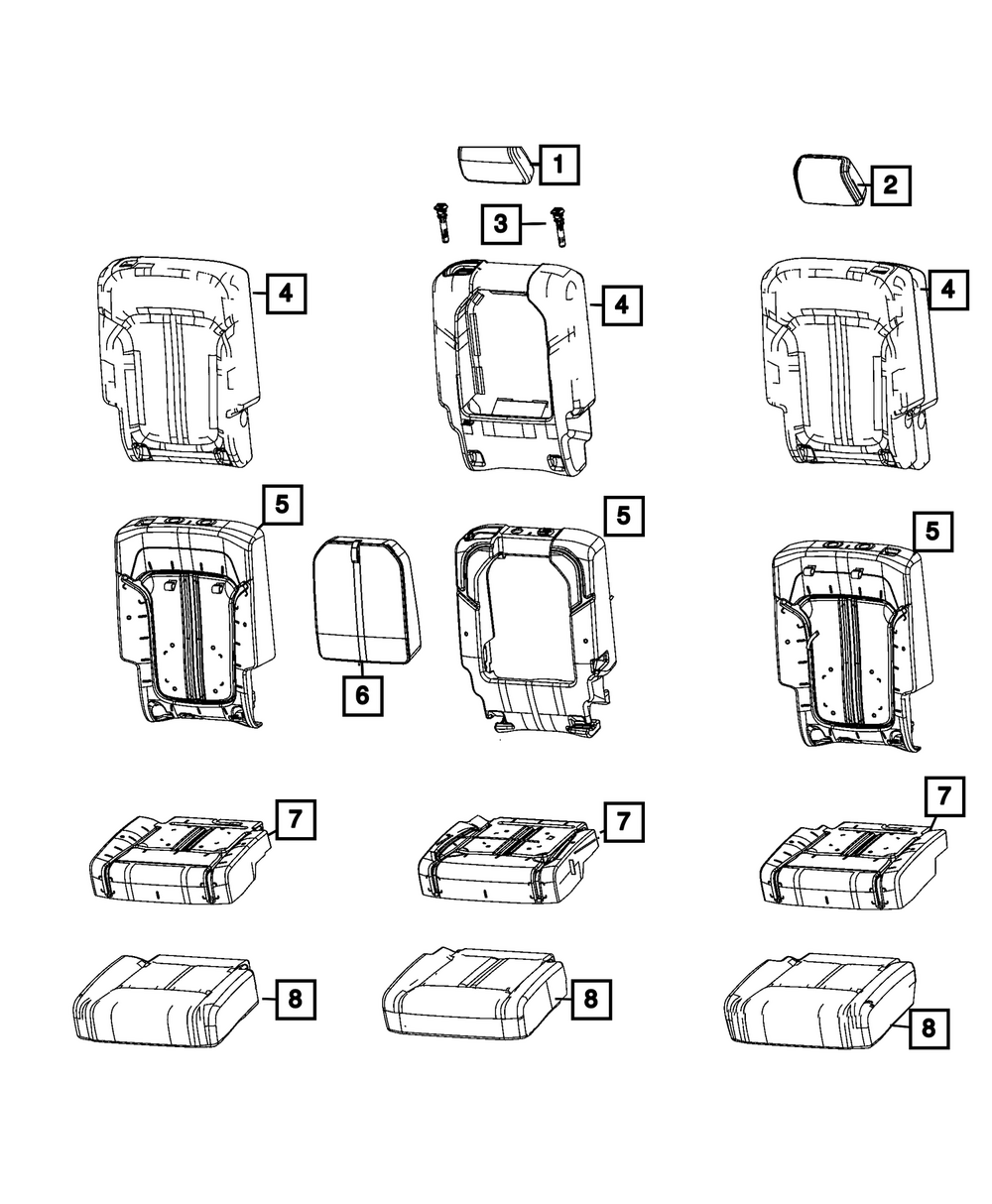 2022-2023 Jeep Second Row Armrest 6TV251X7AE | My Mopar Parts