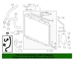 37873-5J6-A00 - Sub-Wire Tw Sensor - 2016-2021 Honda | Genuine Honda Parts