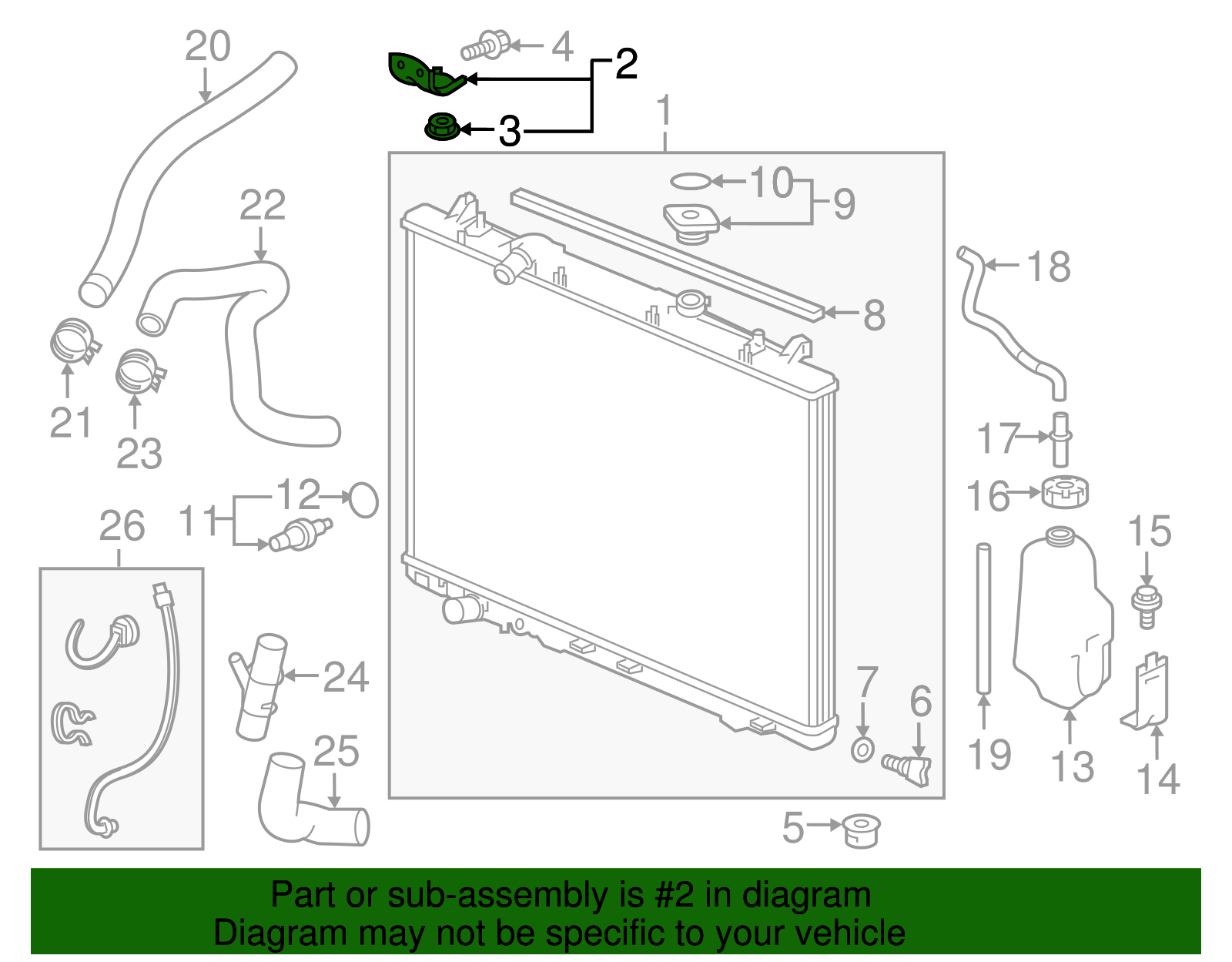 74171-TG7-A00 - Upper Bracket 2016-2023 Honda | Honda Parts Online
