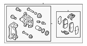 2011-2016 Hyundai Caliper Assembly 58230-3X300 | OEM Parts Online