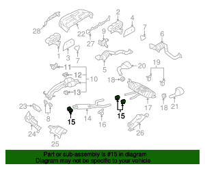 2008-2010 Porsche Cayenne Front Muffler Clamp 955-111-220-30 | Porsche ...