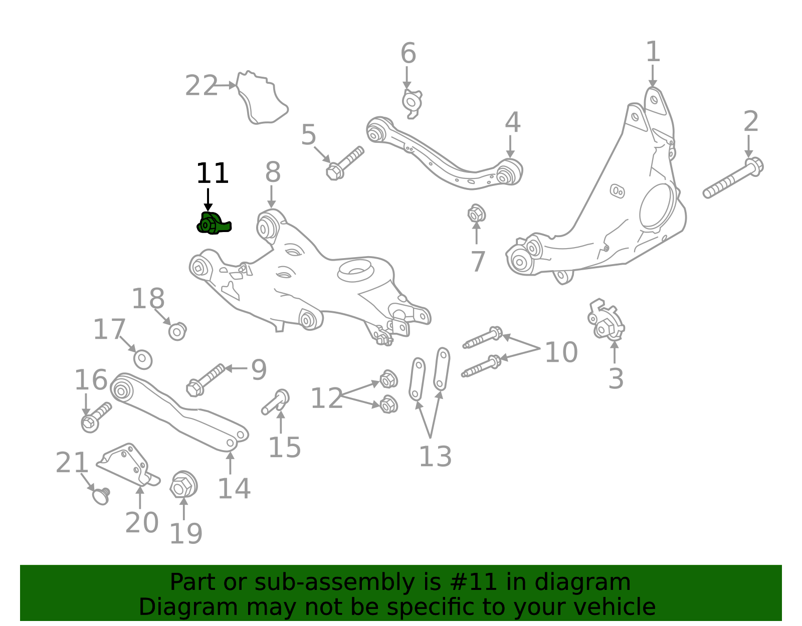 2013-2023 Land Rover Shock Assembly Nut LR034277 | OEM Parts Online