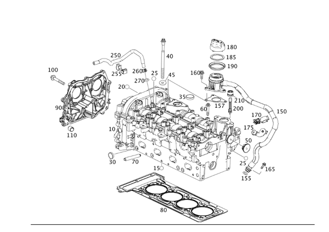 2014-2021 Mercedes-Benz Bleed Line 270-018-09-00 | Mercedes-Benz Parts