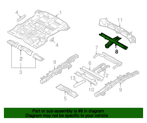 2007-2012 Hyundai Veracruz Cross-Member 65870-3J200 | OEM Parts Online