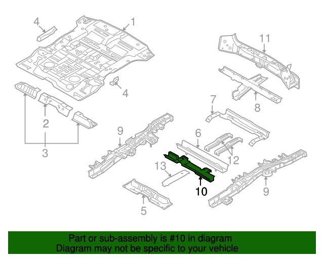 2007-2012 Hyundai Veracruz Seat Track Support 65801-3J200 ...