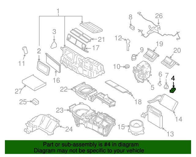 2010-2012 Ford HVAC Blend Door Actuator AE5Z-19E616-A | AutoNationParts.com