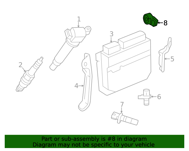 2004-2024 Lexus Knock Sensor 89615-06010 | OEM Parts Online