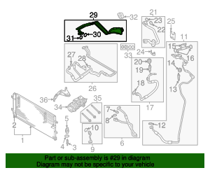 2013-2016 Audi Q5 Rear AC Line 8R0-820-886-E | Audi USA Parts