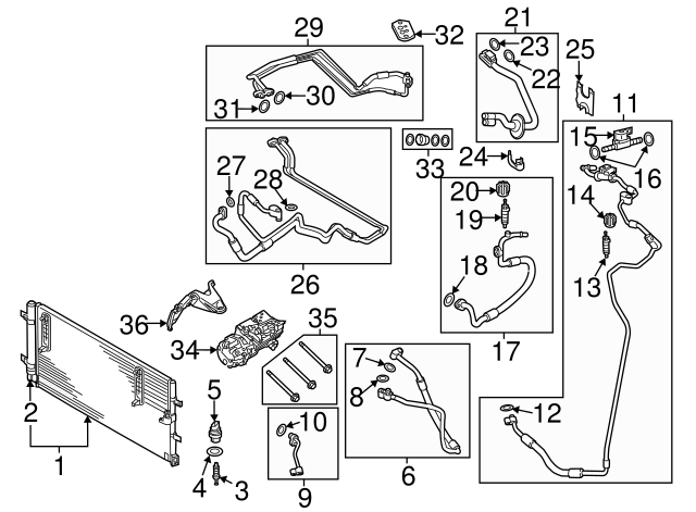 2013-2016 Audi Q5 Rear AC Line 8R0-820-886-E | Audi USA Parts