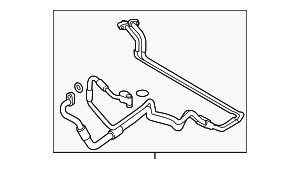 8R0-820-885-E - Front AC Line 2014-2016 Audi Q5 | Audi OEM Parts
