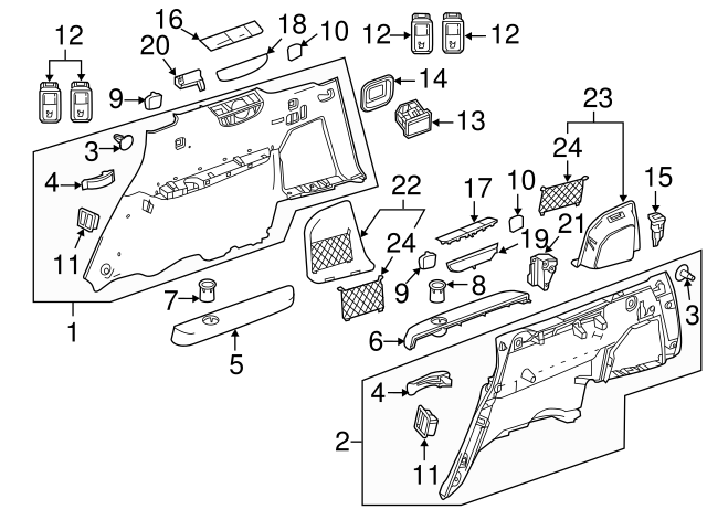 000-820-62-51 - 12 Volt Accessory Power Outlet 2010-2020 Mercedes-Benz ...