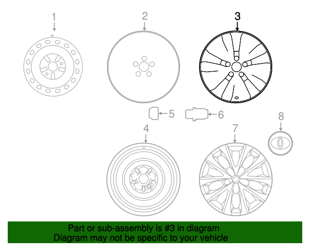 42611-06C60 - Wheel Alloy Graphite Finish 17 2015-2017 Toyota Camry ...