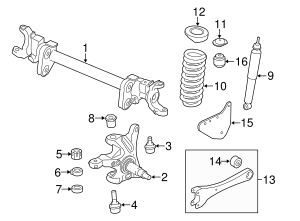 Genuine OEM Ford Part - Axle Beam HC3Z-3010-E | Genuine OEM Ford Parts ...