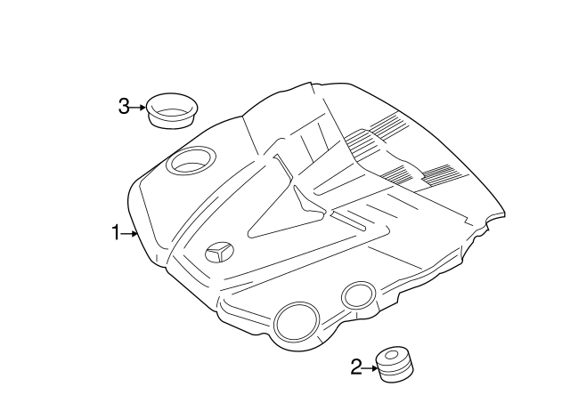 642-016-00-63 - Engine Cover Seal 2007-2013 Mercedes-Benz ...