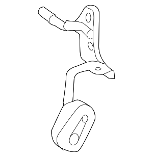 212-490-12-37 - Muffler & Pipe Rear Bracket 2010-2018 Mercedes-Benz ...