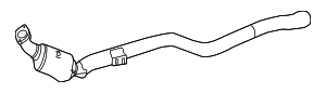 212-490-44-47-64 - Exhaust Gas Line Mercedes-Benz USA Parts