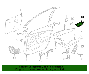 2015-2021 Mercedes-Benz Exterior Door Handle 099-760-56-01-9799 ...