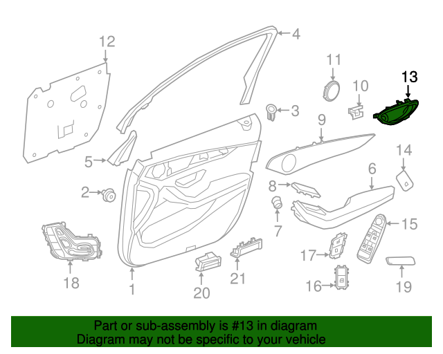 099-760-55-01-9197 - Exterior Door Handle 2015-2019 Mercedes-Benz ...