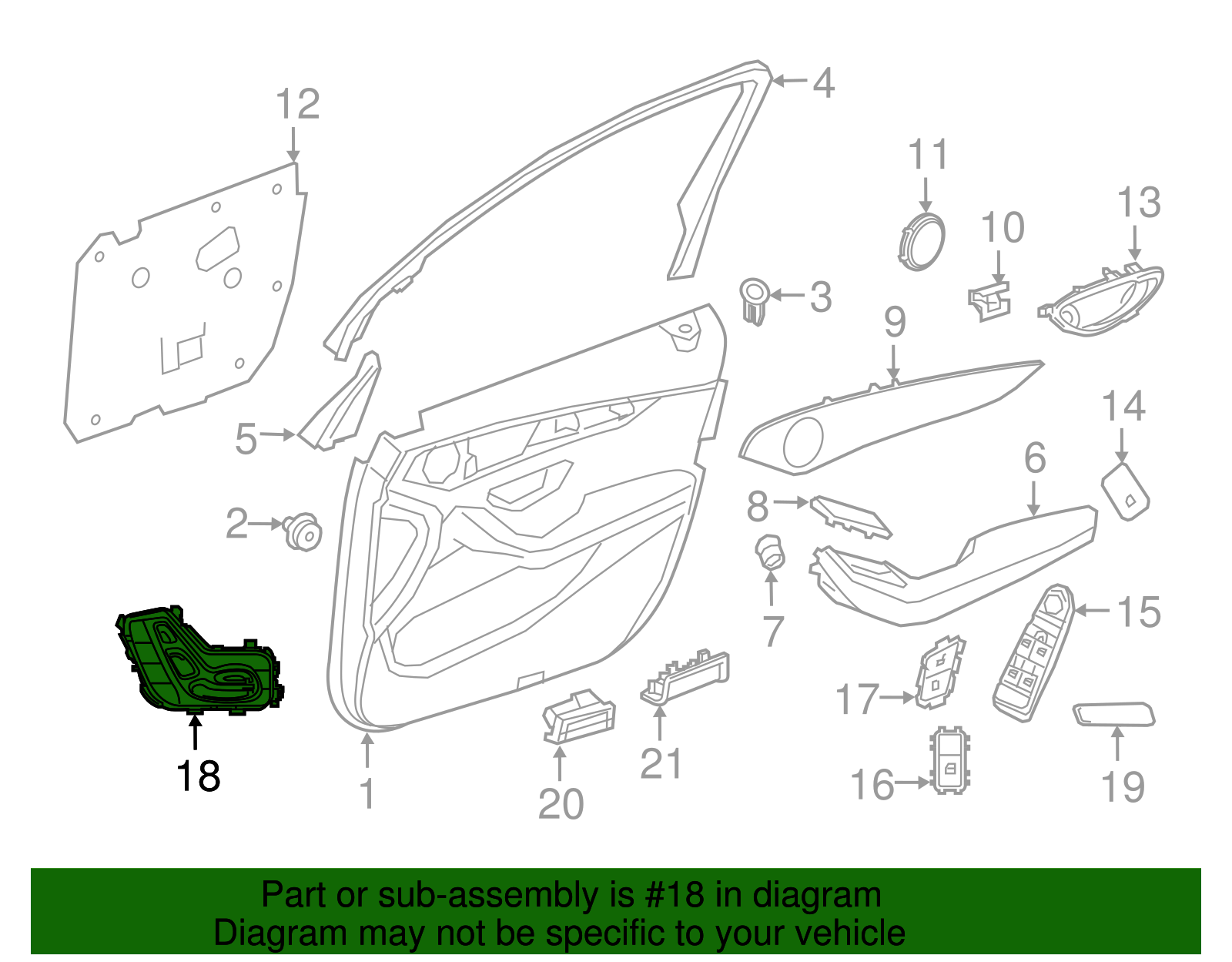2019-2023 Mercedes-Benz Seat Switch 205-905-42-18-7N49 | Mercedes-Benz ...