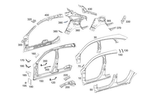 Side Panels for 2018 Mercedes-Benz CLA 250 | Mercedes-Benz USA Parts