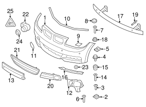2008-2013 BMW Bumper Cover 51-11-8-057-507 | BMWPartsDirect.com