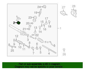 2010-2015 Hyundai Tucson Gear Assembly Bushing 57792-2S000 | OEM Parts ...