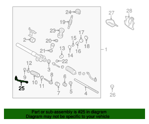 56820-2S000 - Outer Tie Rod - 2010-2015 Hyundai Tucson | World OEM ...
