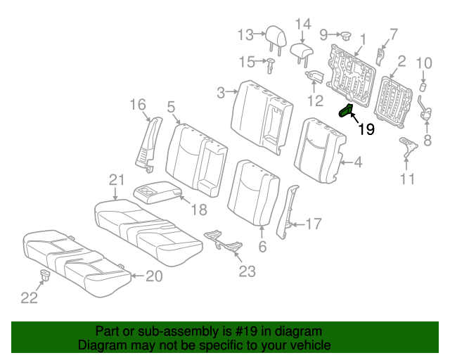 2010-2015 Toyota Hinge Cover 72868-47020-E0 | Toyota Parts Center