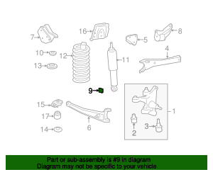 Axle Beam Bushing - Ford (1C3Z-3B177-AA) | OEMFORDPART