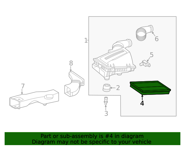 178-094-00-04-64 - Air Filter 2016-2021 Mercedes-Benz | AutoNationParts.com