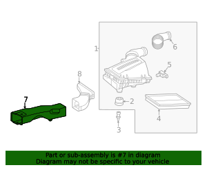 2016-2021 Mercedes-Benz Outer Duct 190-505-00-00 | MB OEM Parts
