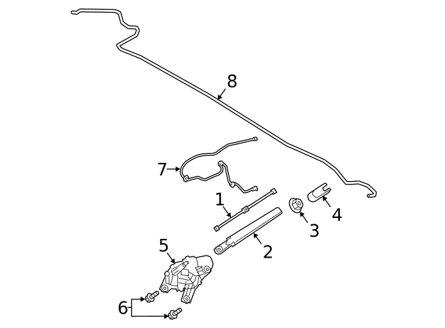 LV4Z-17A605-H - Washer Hose 2020-2024 Ford Escape | AutoNation Parts