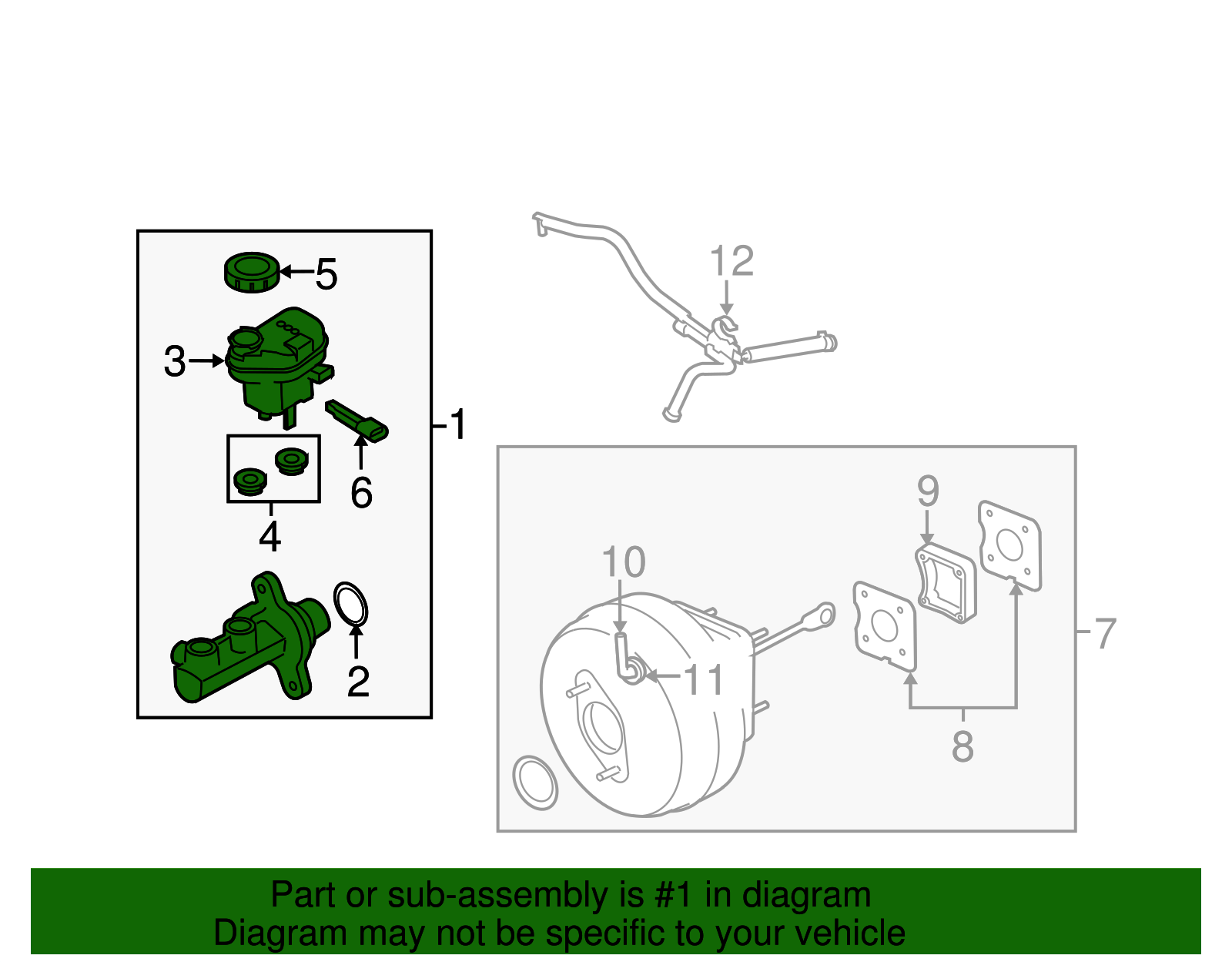 8A8Z-2140-A - 2009-2012 Ford - Master Cylinder | Sunrise Ford Parts